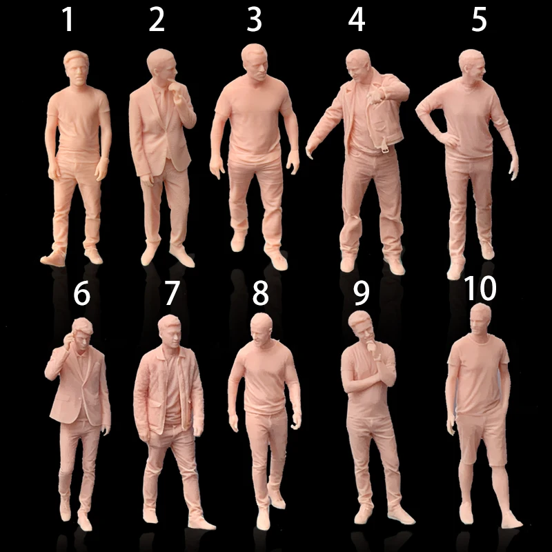 1-64-Figure-Life-Scene-Man-Standing-Resin-Miniature-1-87-1-43-Walking ...