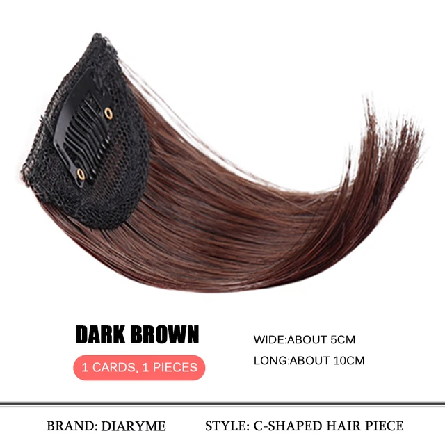 Synthetic clip on permed singular hair pad (Brand - Diaryme) - Hair.lk