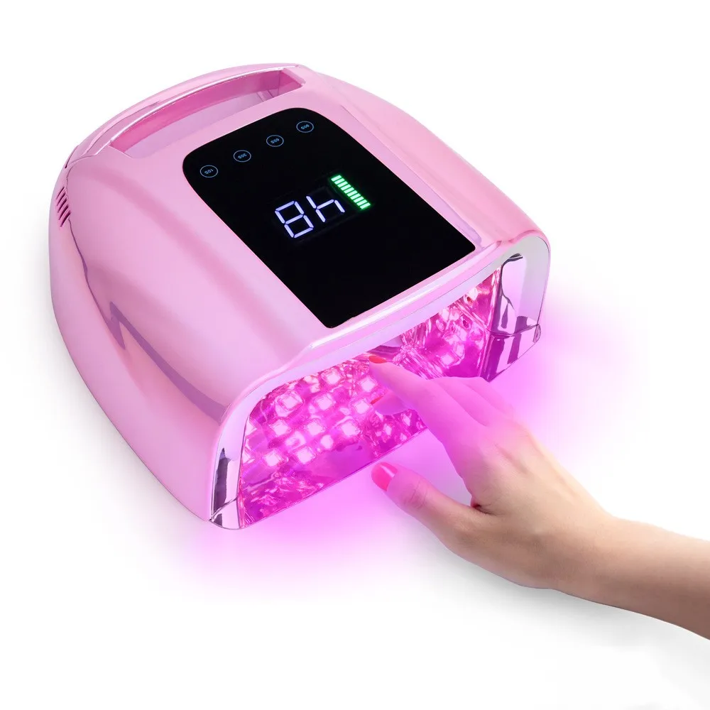 96W-Wireless-Nail-Lamp-with-Mirror-Pad-Cordless-Gel-Polish-Dryer ...