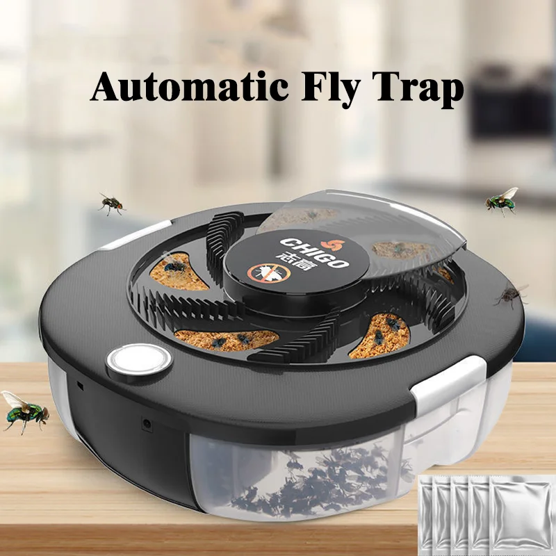 New-Flycatcher-USB-Rechargeable-Electric-Fly-Trap-Safety-Insect-Flytrap ...