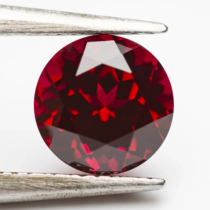 Ronde-Vorm-Robijnrode-Duif-Bloedrode-Lab-Gegroeide-Edelstenen-Charm ...