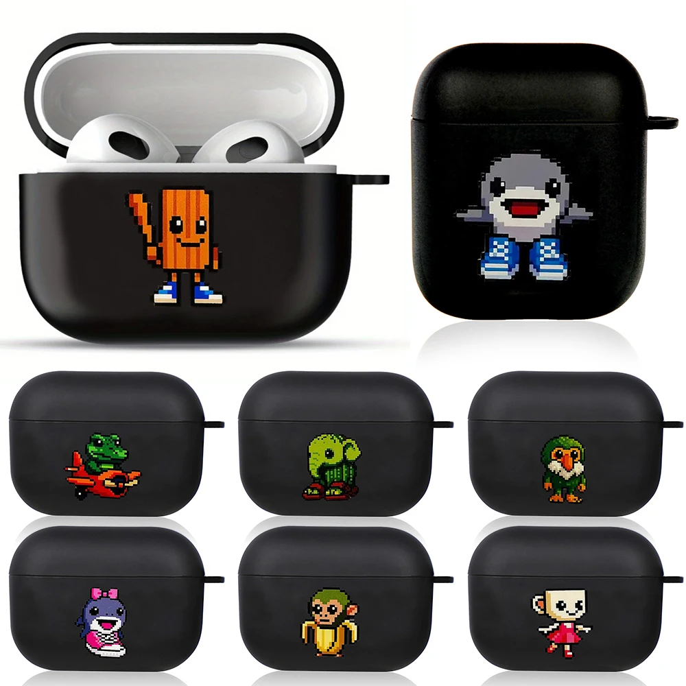 Cute Cartoon Pixel Italian Brainrot Case for Airpod Pro2 2 3 4Headphone ...