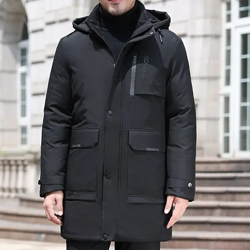 Winter-Coat-Men-Thicken-Hooded-Parka-Long-Sleeve-Puffer-Jacket-Warm ...