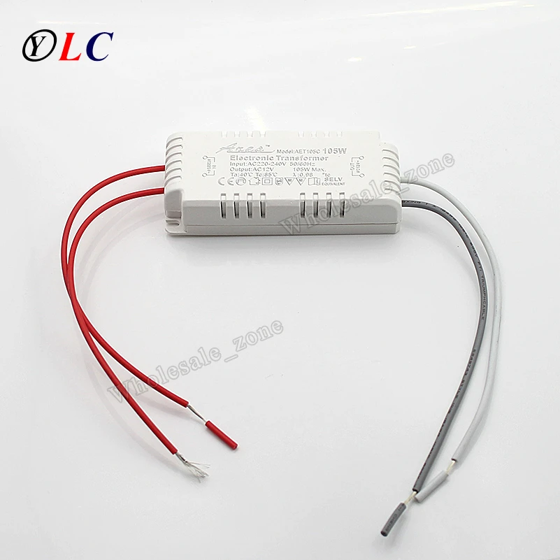 New Halogen Light Bulb Electronic Transformer 105W AC 12V 220V - 240V # ...