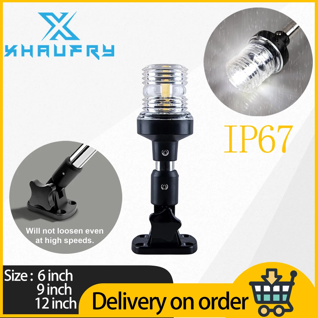 Boat-Accessories-NEW-Fold-Down-360-Degree-LED-Boat-Navigation-Light-for ...