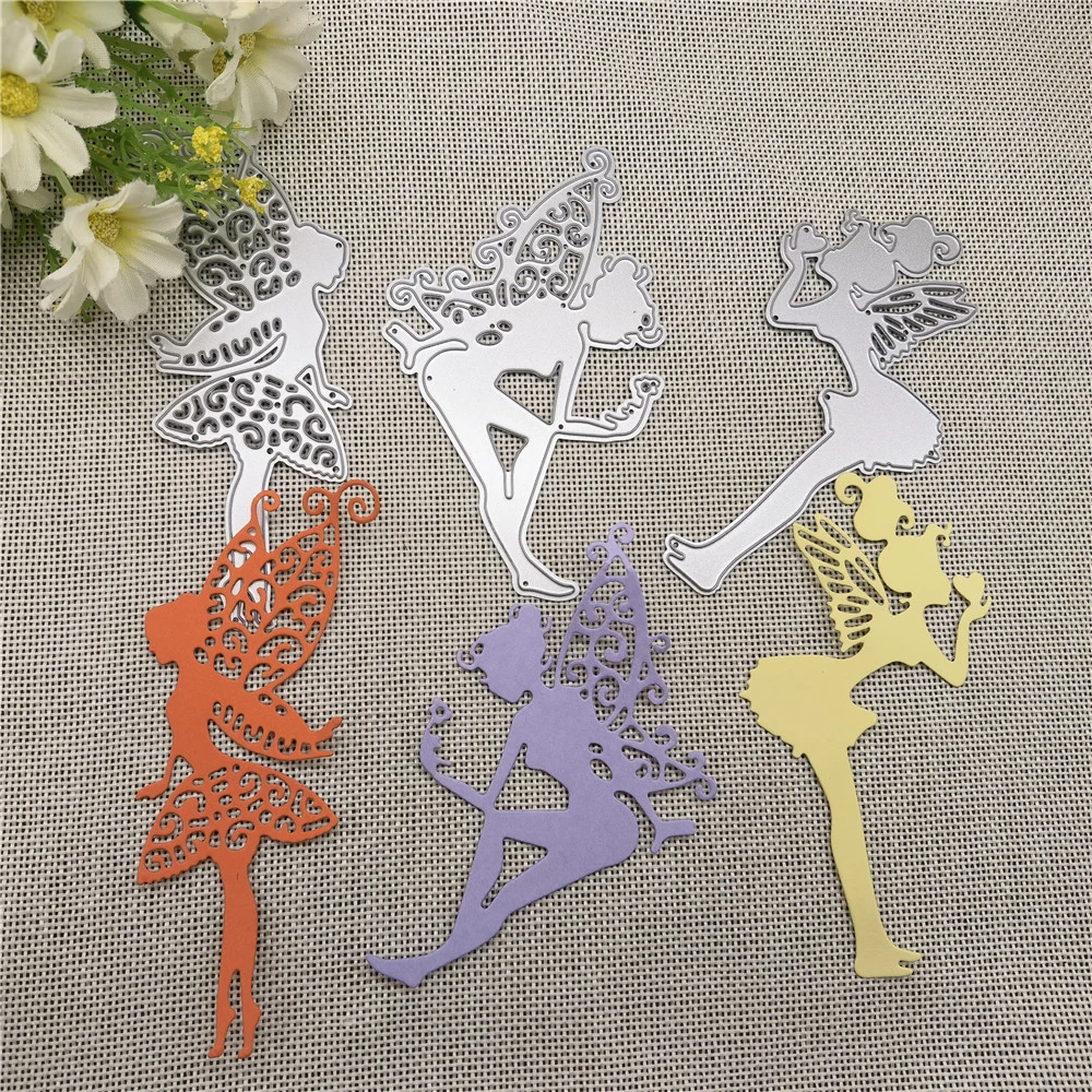 Fairy Girls Metal Cutting Dies | Fairy Scrapbook Dies Metal Cut ...