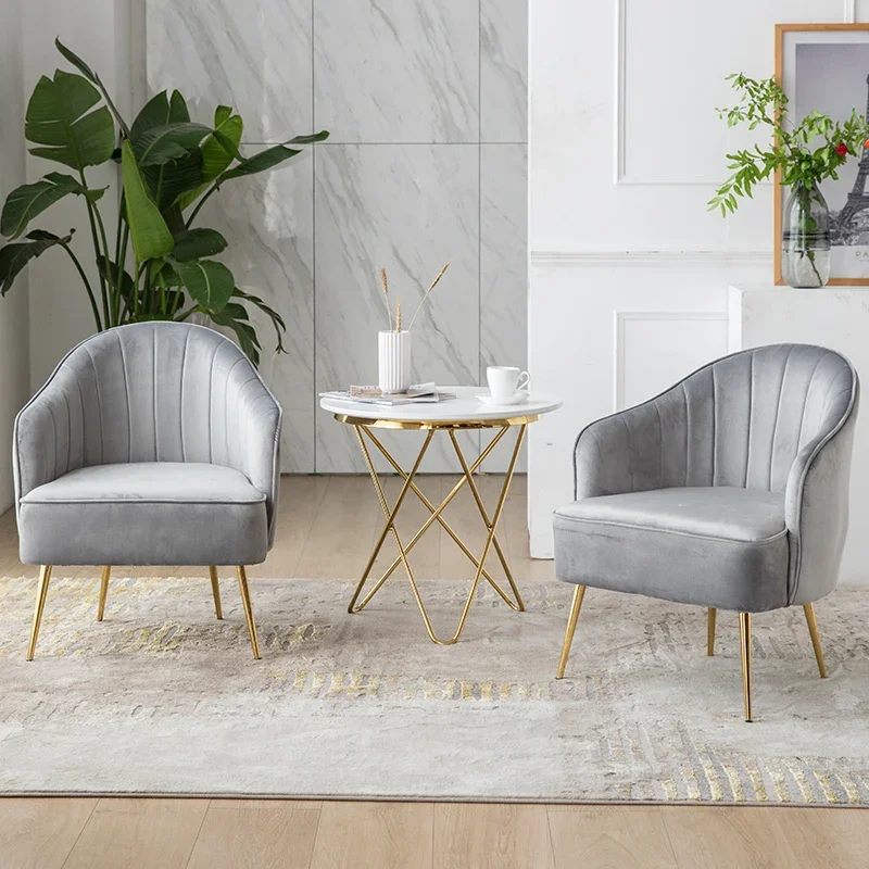 Modern-Single-sofas-living-room-furniture-INS-velvet-chair-balcony ...