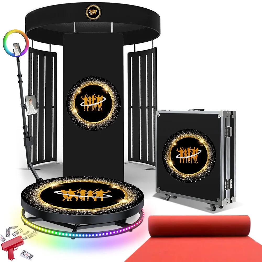 Portable-360-Photo-Booth-Rotation-Machine-for-Party-Event-with-8ft-10ft ...