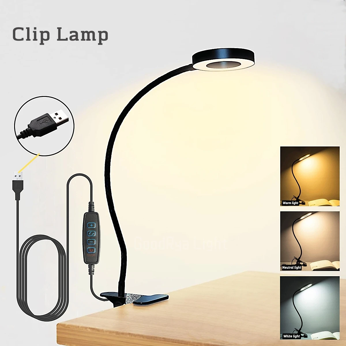 Flexible-LED-Vertical-Lighting-Desk-Lamp-Desktop-Work-Writing-Lamp ...