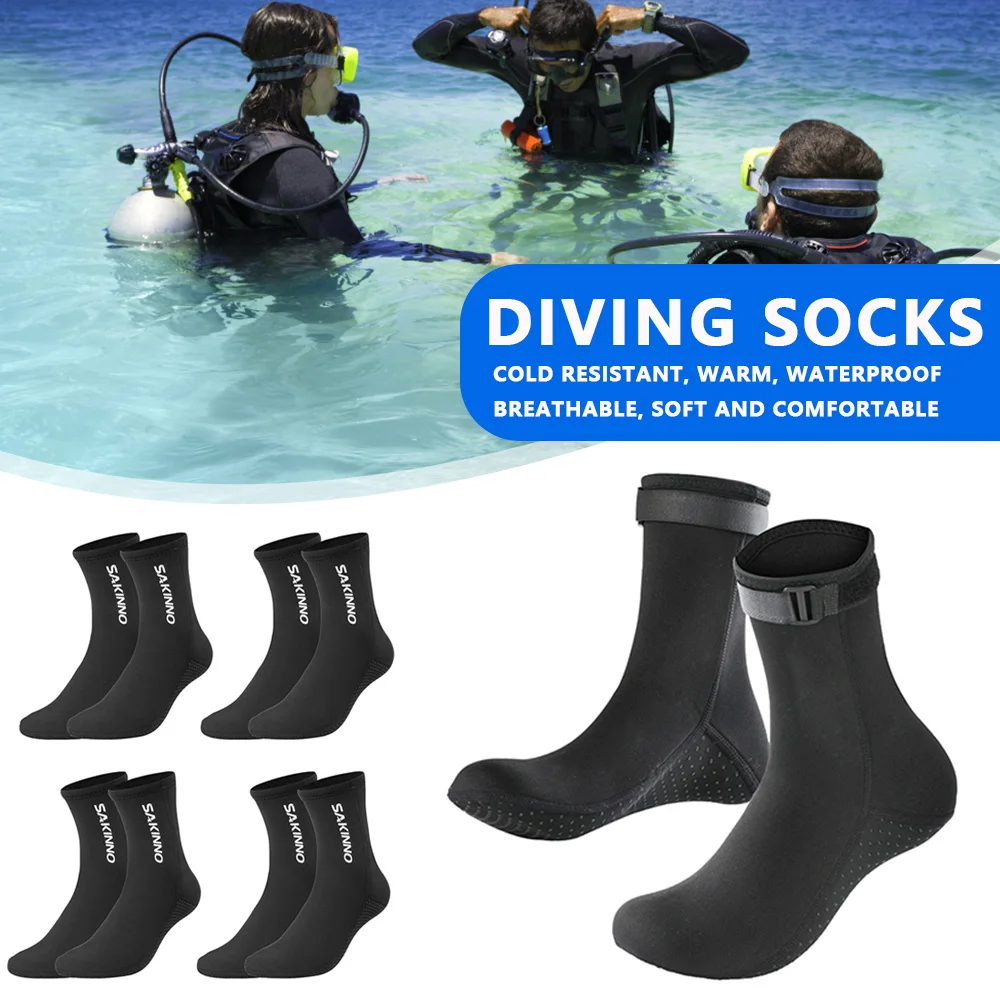 3mm-Neoprene-Diving-Socks-Shoes-Water-Boots-Non-slip-Beach-Boots ...