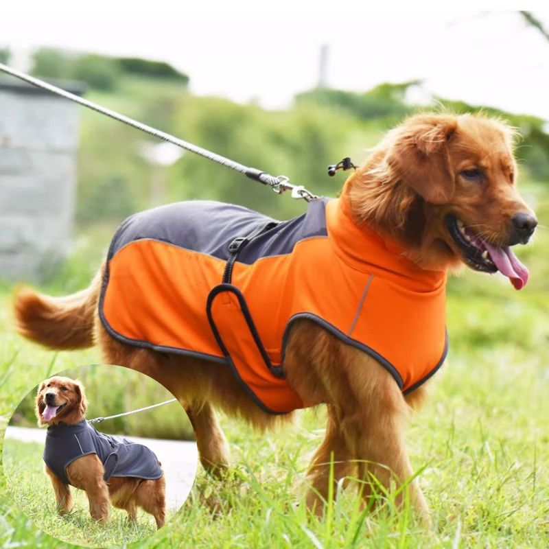 High-Collar-Pet-Clothes-for-Medium-Large-Dogs-Reflective-Winter-Warm ...