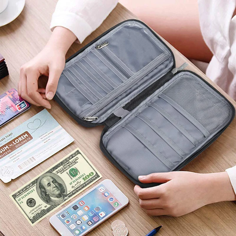 Travel-Wallet-Big-Credit-Card-Wallets-Organizer-Waterproof-Passport ...