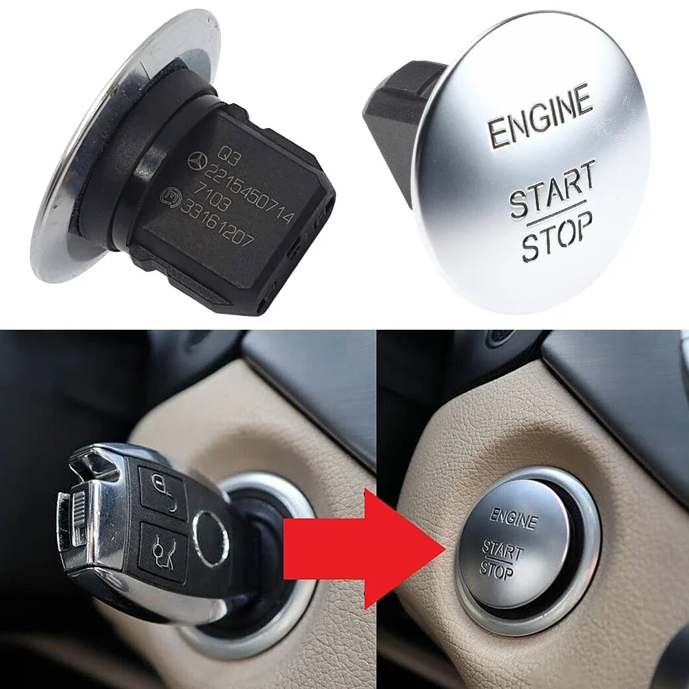 Start-Stop-Push-Button-Engine-Ignition-Keyless-Switch-For-Mercedes-Benz ...