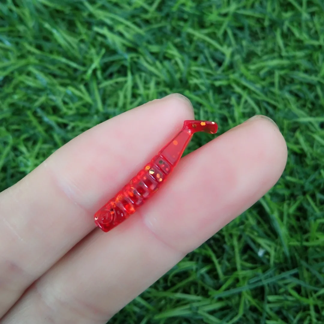 10Pcs/lot 2.5cm 0.2g Wobblers mini Fishing Soft Lures Rubber Soft Baits ...