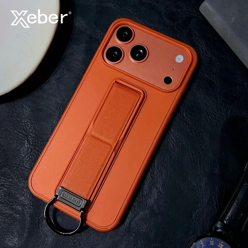 Metal Ring Wrist Strap Bracket Phone Case For iPhone 17 16 15 14 13 Pro ...