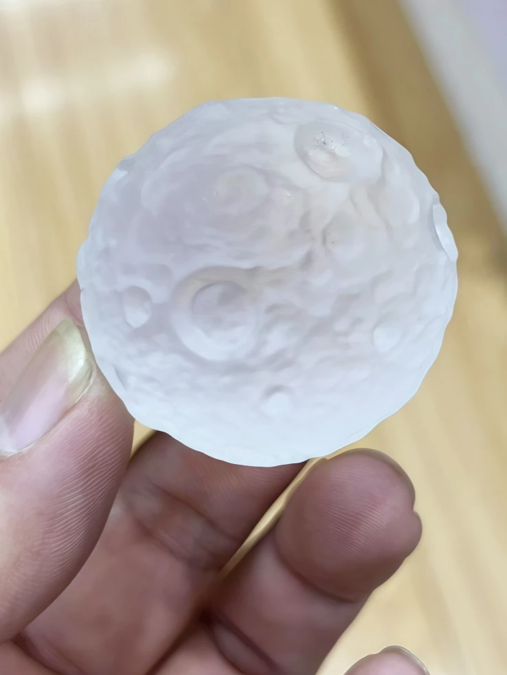 1pc 4cm Natural Crystal Moon Carving moon ball Chalcopyrite Spheres ...
