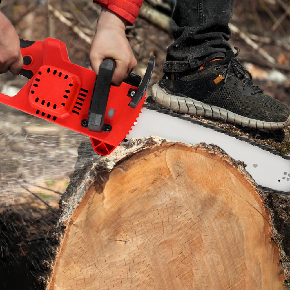 12 inch 5000W 20000RPM Brushless Cordless Electric Chainsaw Handheld ...