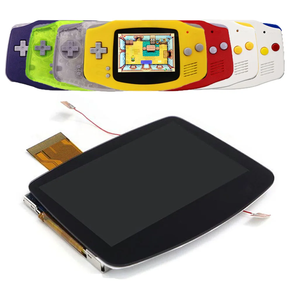 Lamintaed V5 HD Drop in GBA IPS LCD Kits Replacements Housing Shell for ...