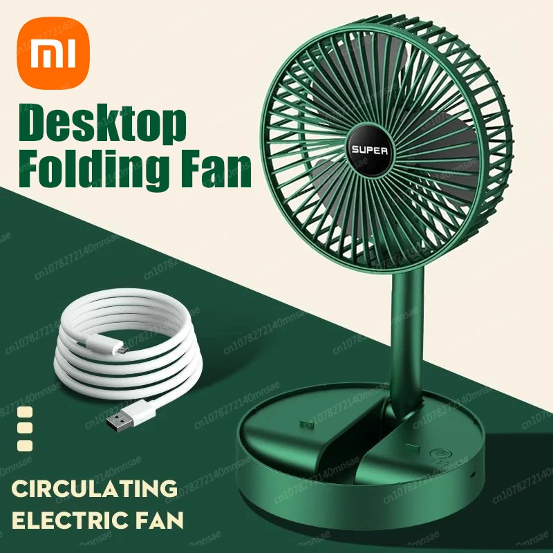 Xiaomi-Desktop-Foldable-Retractable-Small-Fan-Mini-Portable-Charging ...