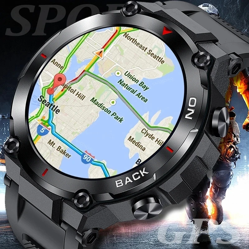 Reloj-inteligente-militar-para-hombre-dispositivo-con-GPS-resistente-al ...