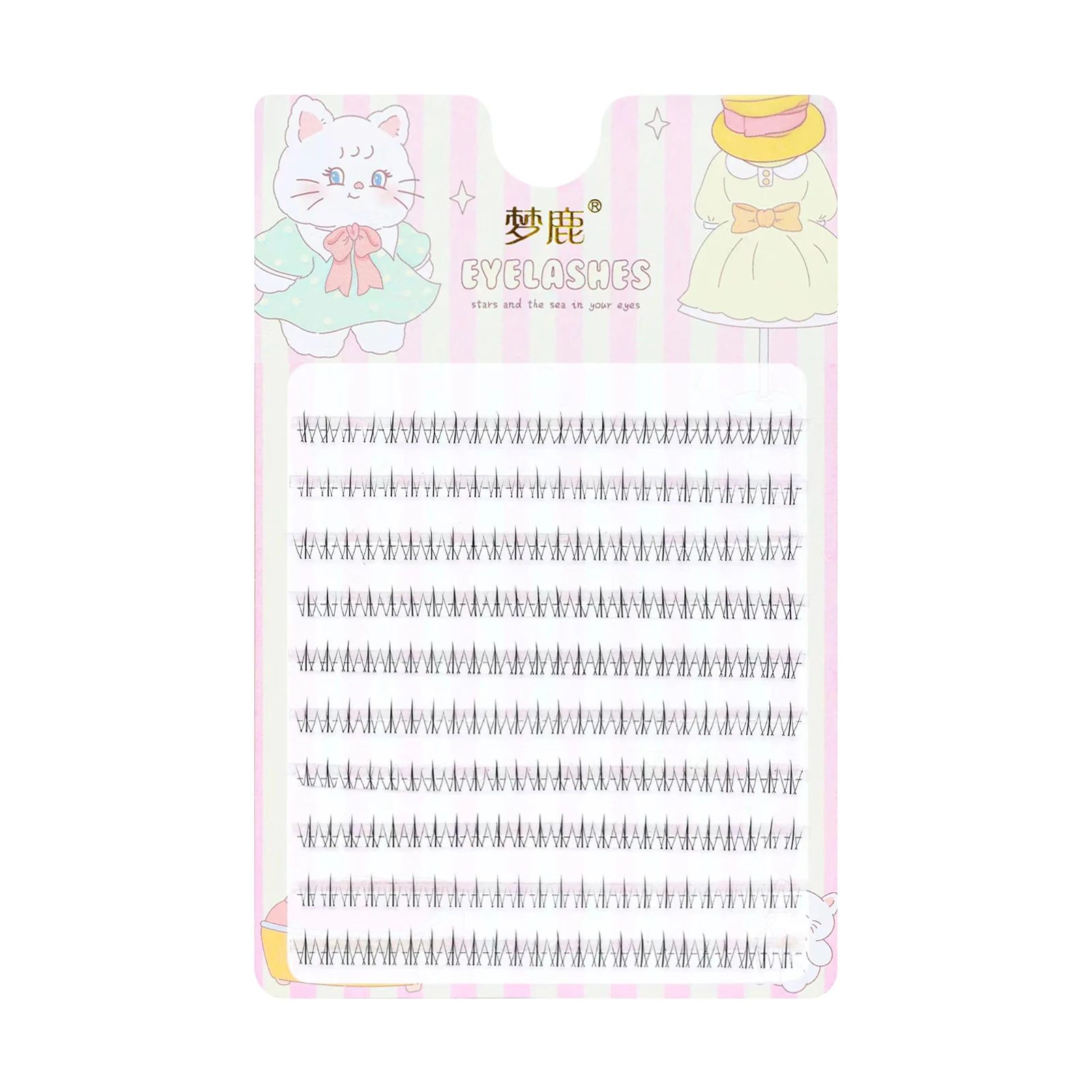 Natural Bottom Eyelashes Individual Lower Eyelash Clusters Thin Band ...