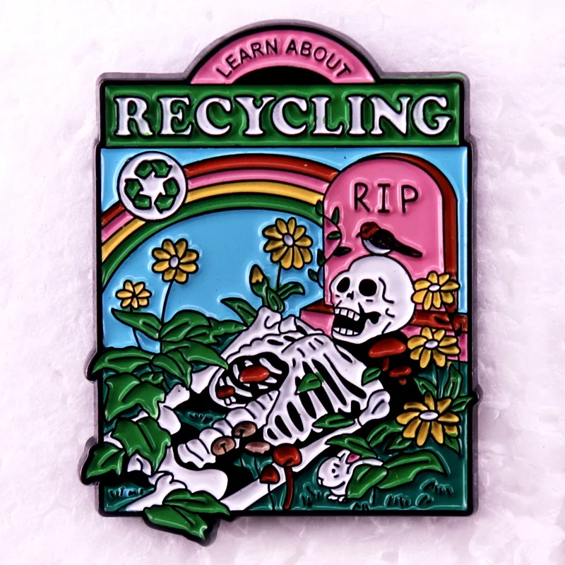 Learn-about-Recycling-Rip-Skeleton-Enamel-Pin-Brooch-Jewelry.jpg