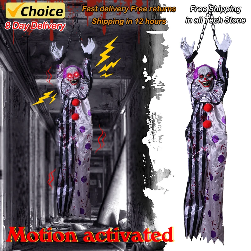 1-5m-Halloween-Decoration-2024-New-Electric-Horror-Hanger-Clown-Nurse ...
