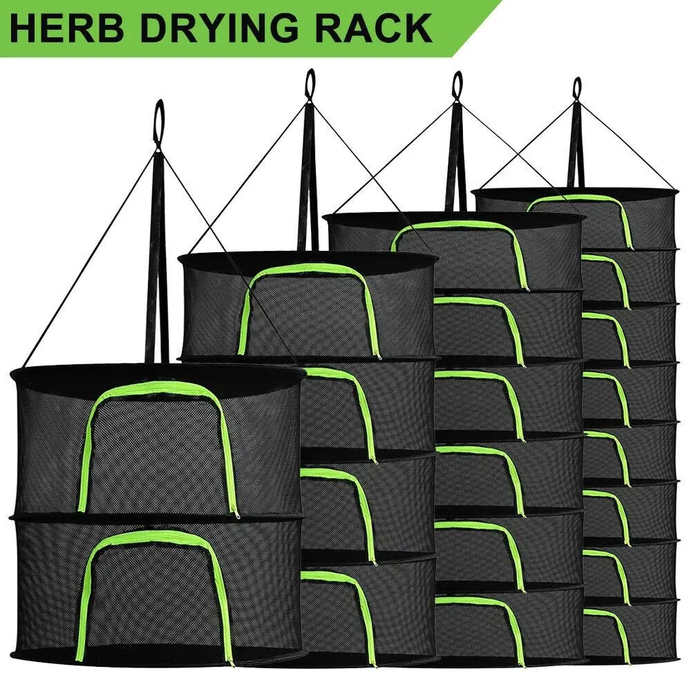 60CM-2-4-6-8-Layers-Herb-Drying-Rack-For-Plants-Flowers-Bean-Folding ...