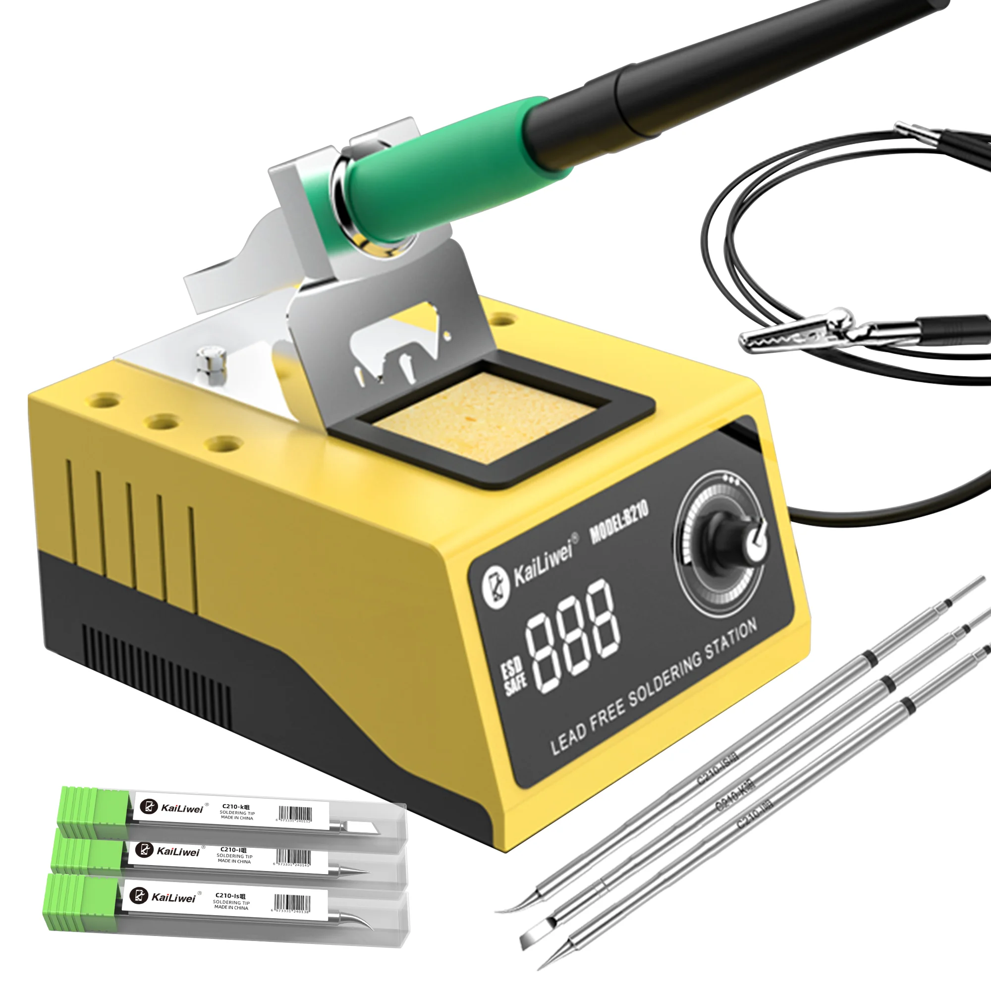 Kailiwei B210 Soldering Station OLED Digital Adjustment Auto Sleep 1s ...
