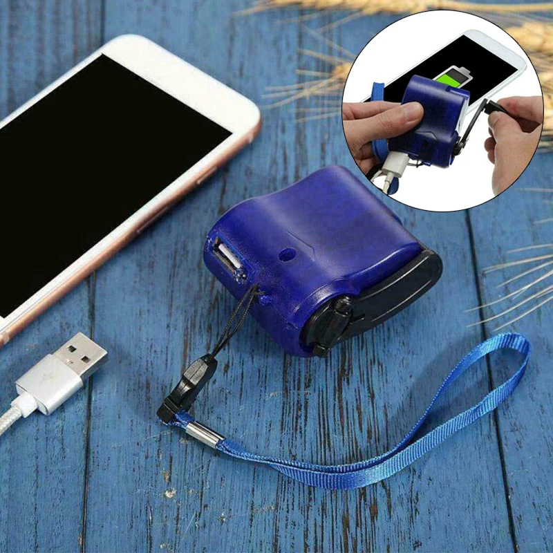 Phone Charger Manual Charging Dynamo Generator Emergency Hand Crank Usb ...