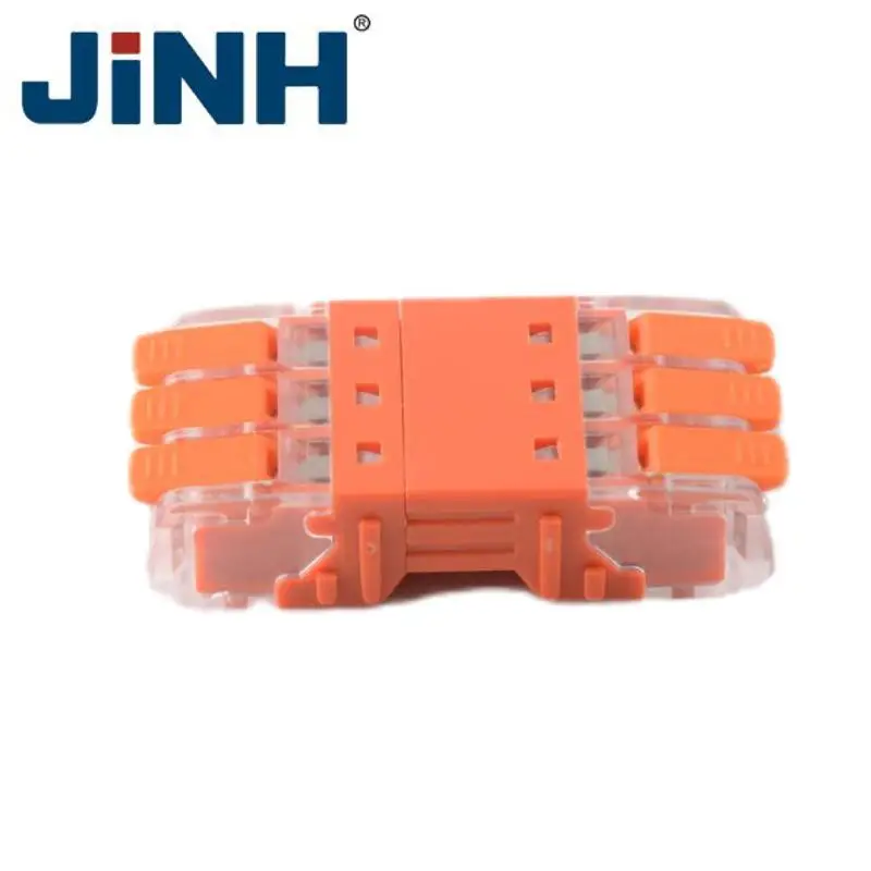 JINH Multiple Push In Quick Connector Electric Wire Clamps Compact Splicing male and female ...