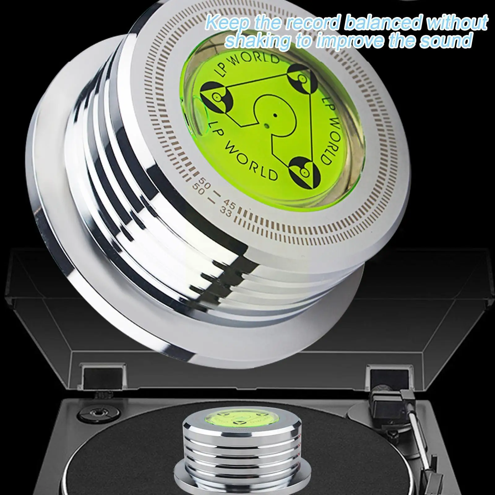 For Turntable Vinyl LP Disc Stabilizer 50 Hz LP Vinyl Elimination ...