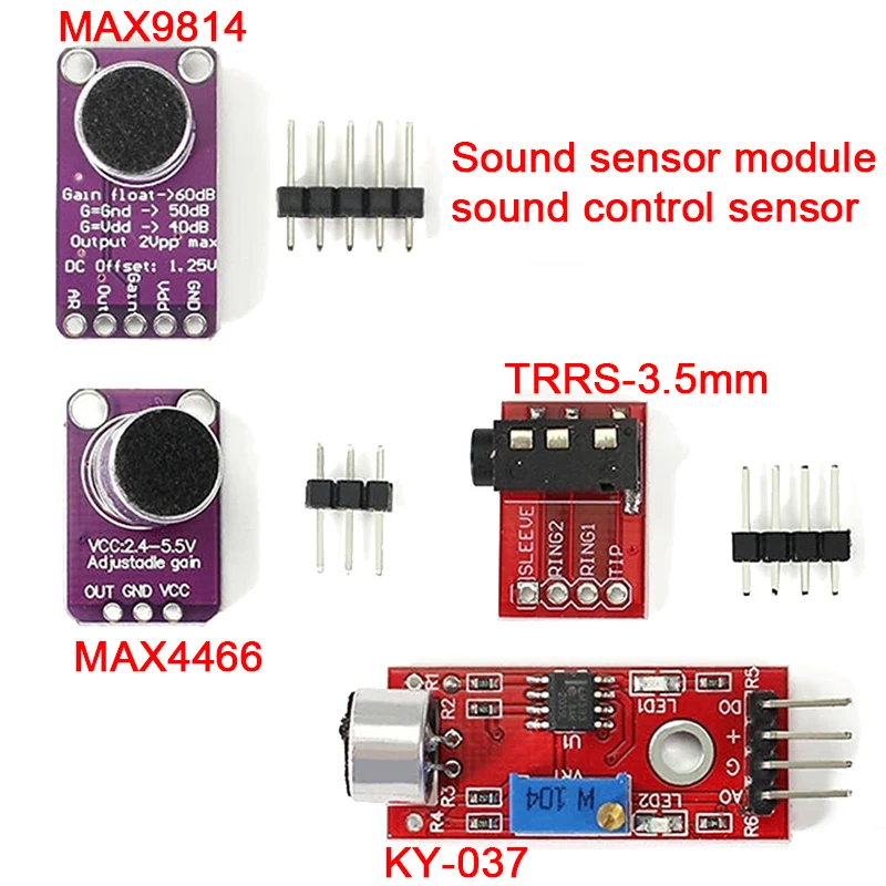 Sound-Sensor-Module-KY-037-Sound-Control-Sensor-MAX4466-MAX9814-Switch ...