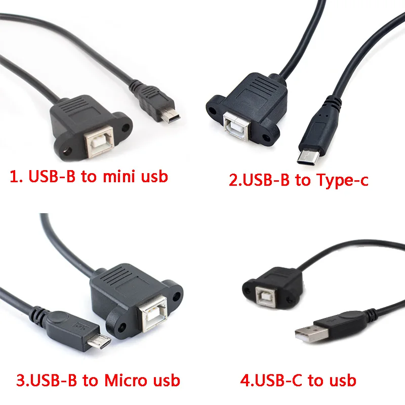 0-5M-Type-B-Female-Printer-to-Micro-usb-Mini-usb-Type-c-Male-Extension ...