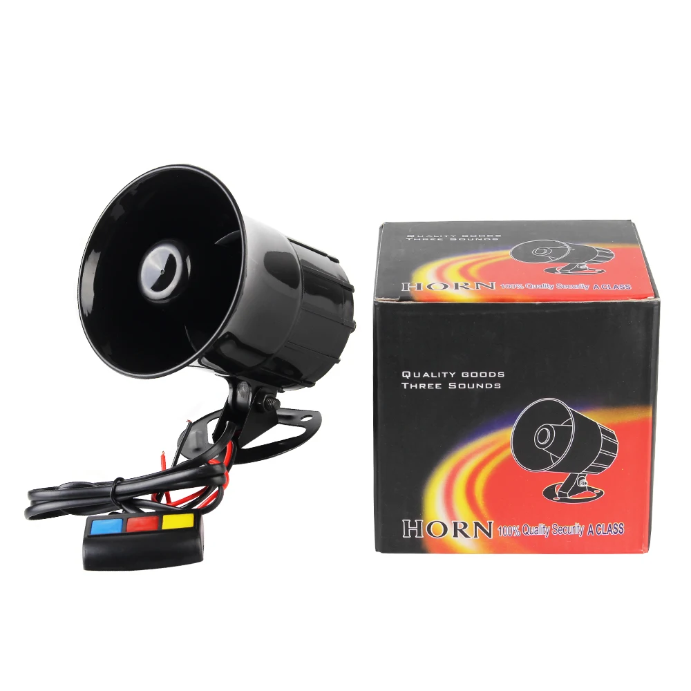 Lautsprecher 110 dB 12 V 3-Ton-Sound laute Autohupe Motorrad Warnung ...