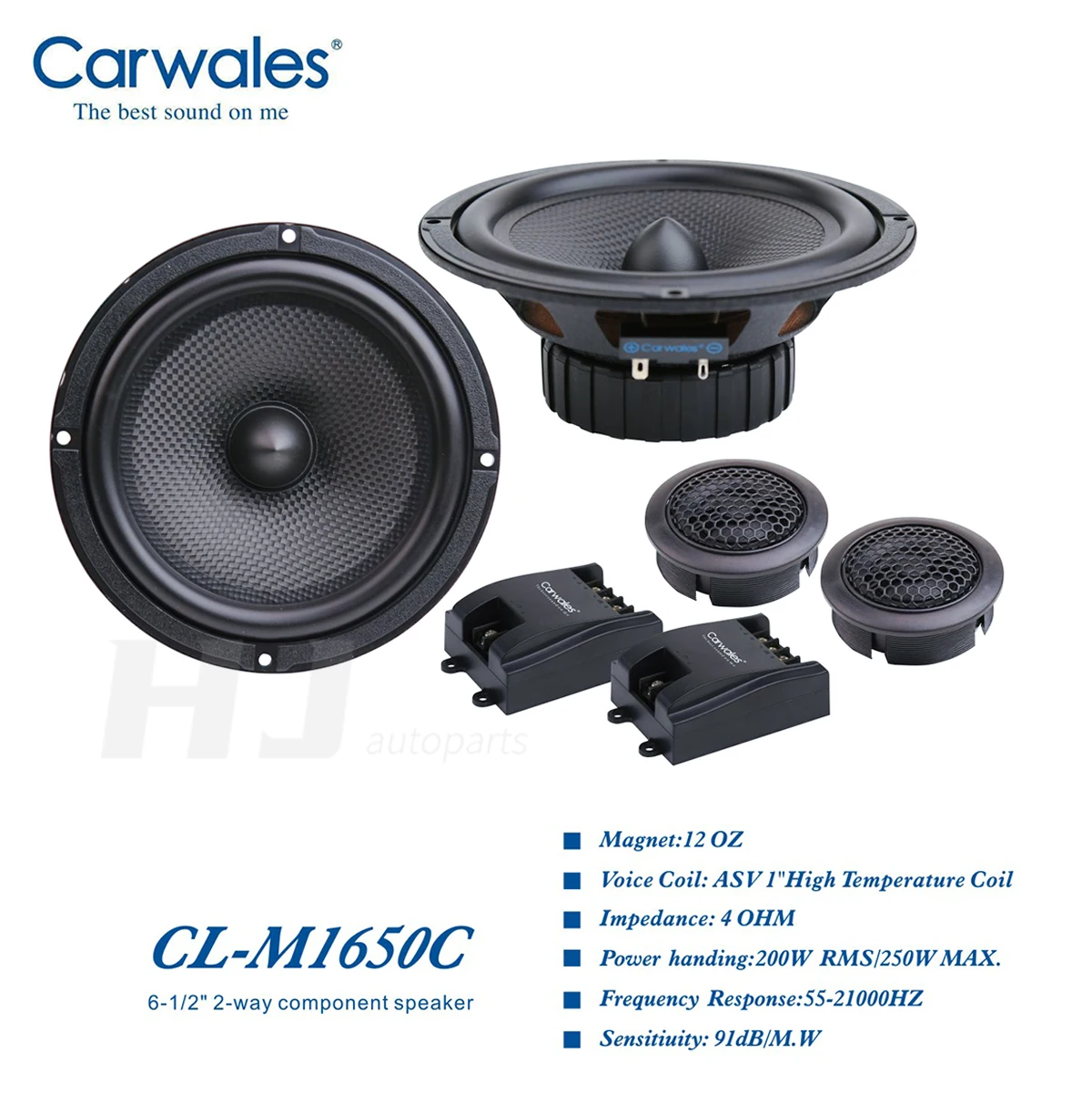 6-5-Inch-2-way-Combination-Speaker-Kit-Car-Treble-6-5-Mid-Bass-Horn ...