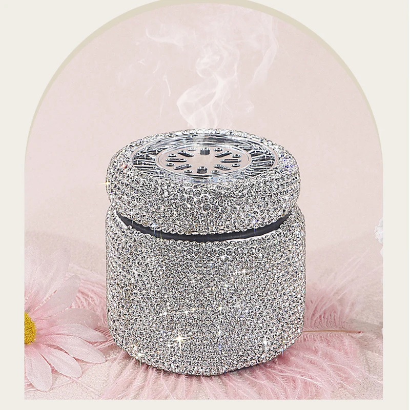 Bling Diamond Car Solid Perfume Ointment Air Purifier Empty Jar ...