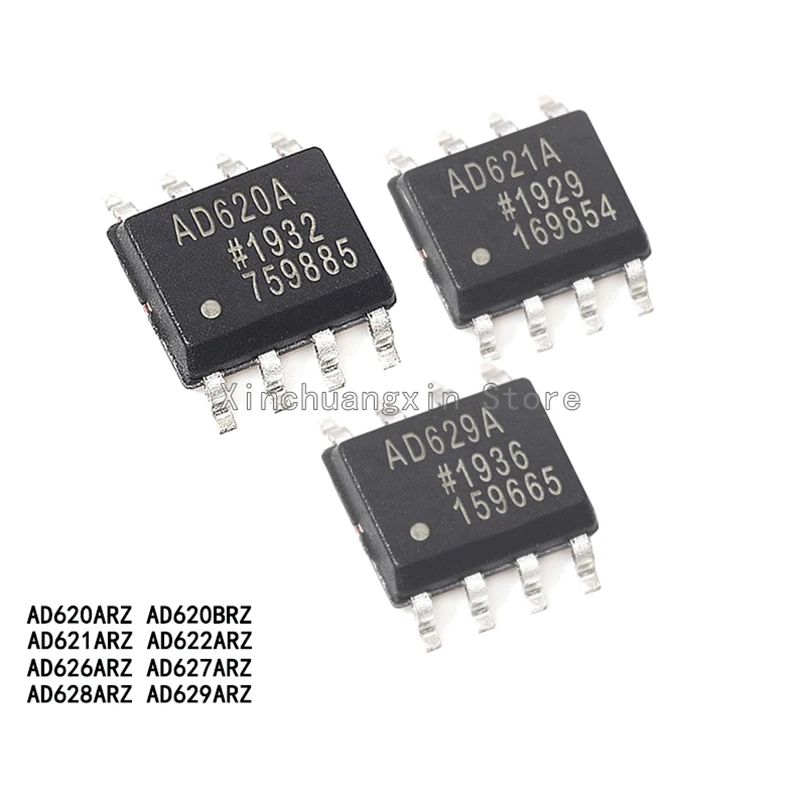 1PCS AD620A AD621A 622A 626 627 628A 629 ARZ AR AD620B BR BRZ SOP-8 ...
