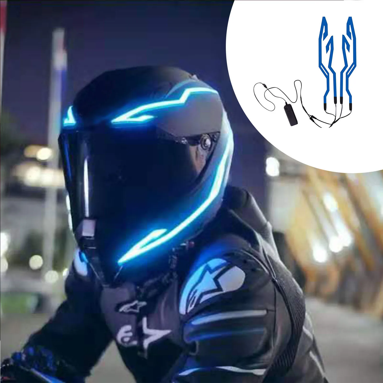 Light Up Motorcycle Helmet