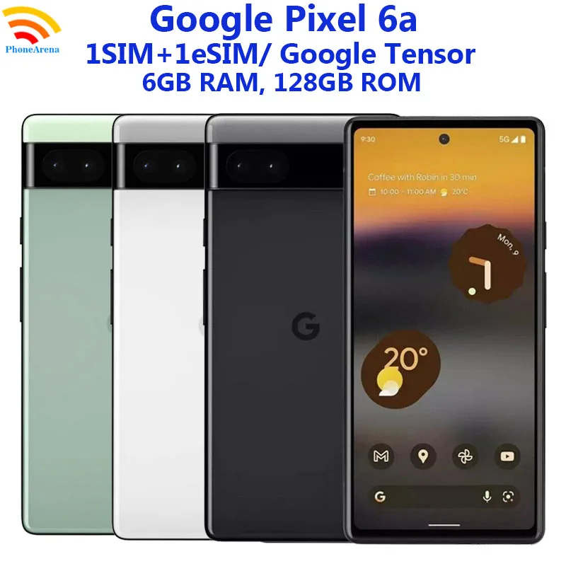 Original Google Pixel 6a 5G 6.1" 6GB RAM 128GB ROM NFC Google Tensor ...
