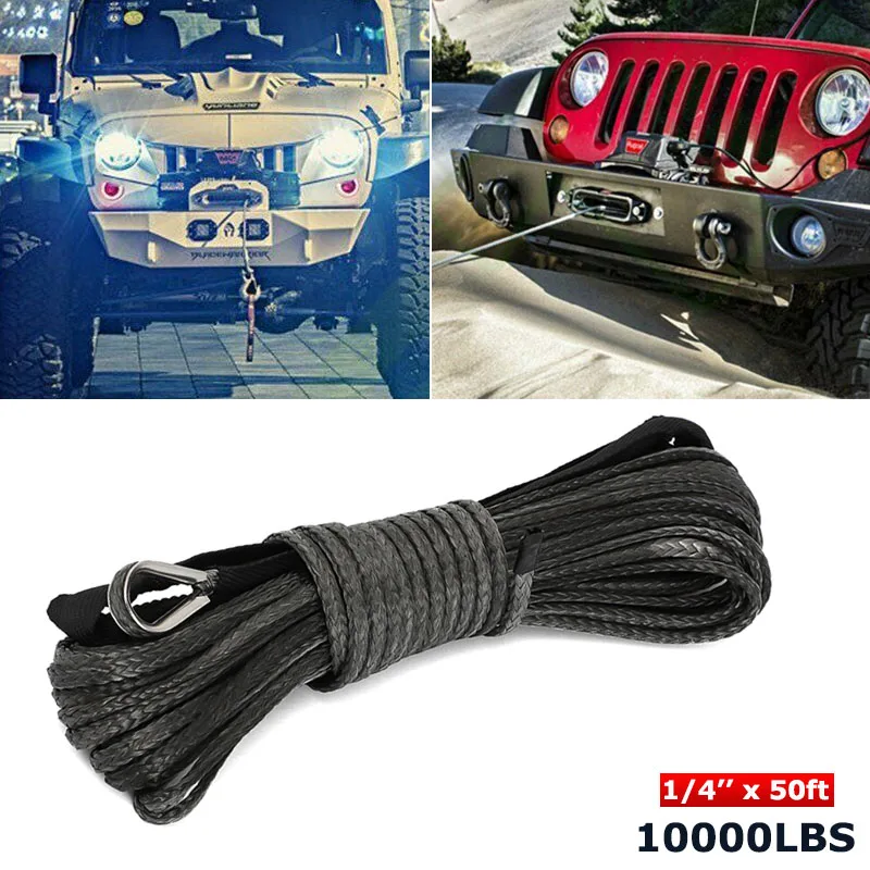 1-4-50ft-10000LBS-Synthetic-Winch-Rope-Line-For-Jeep-Off-Road-4WD-ATV ...
