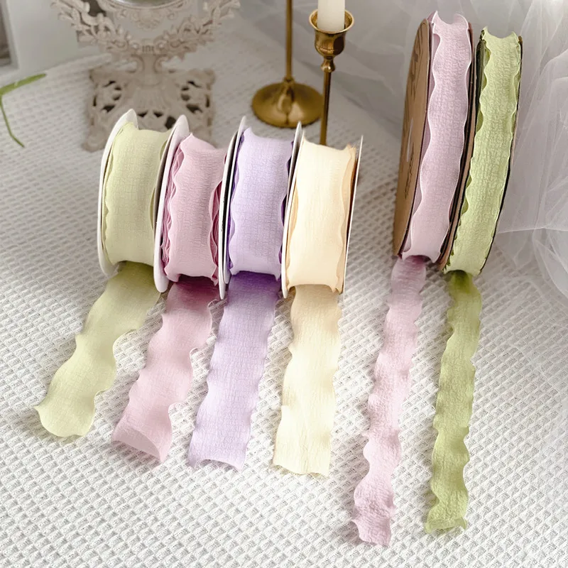 2-5-4CM-5M-Handmade-Pleated-Ribbon-Wrinkle-Flax-Silk-Ribbon-for-Wedding ...