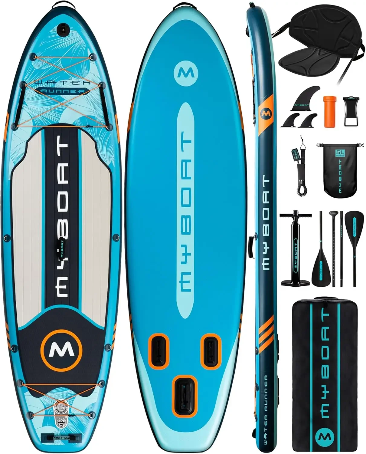 SUP Board with 3 Removable Fins & Dual Bungee – OUTFITTERS PURSUIT