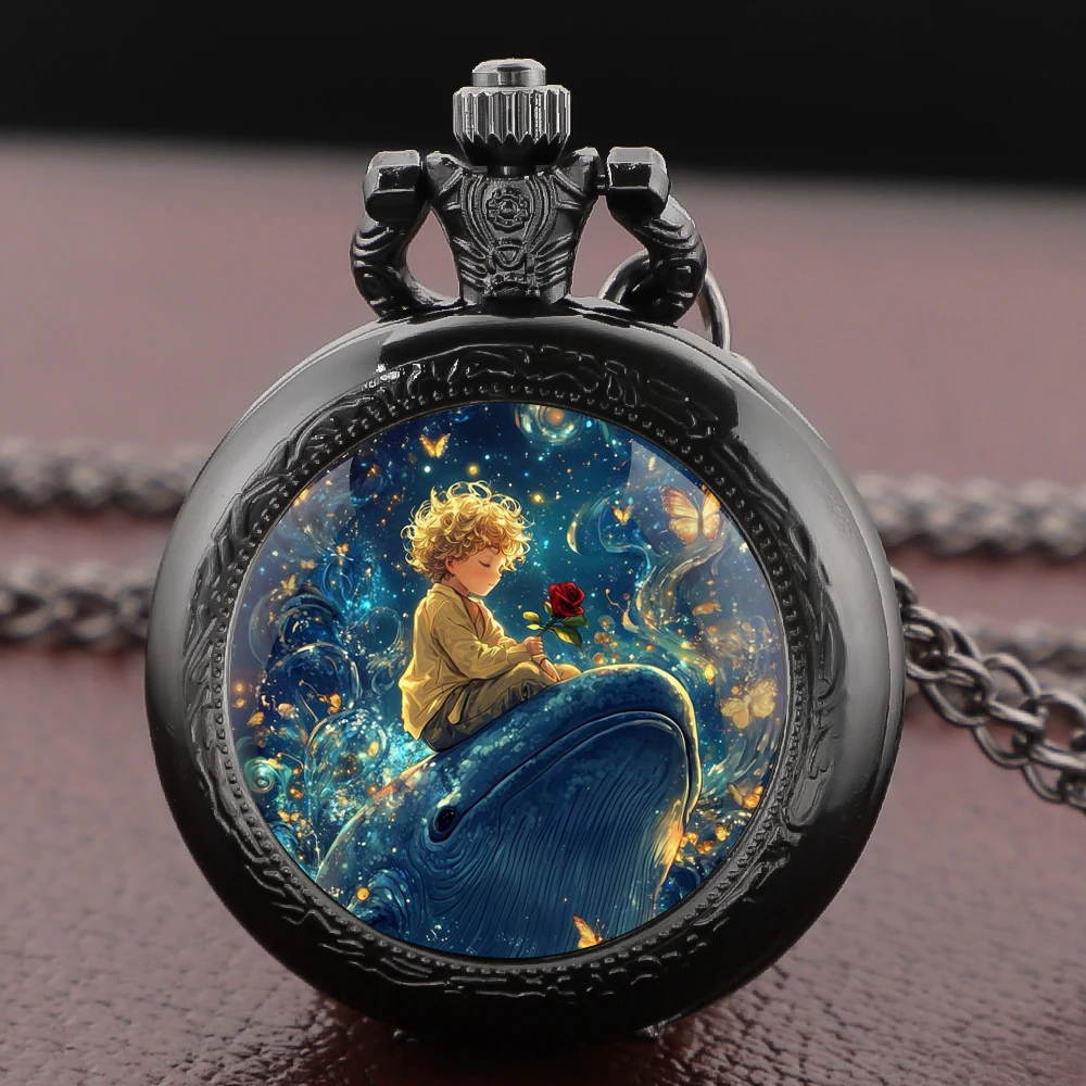 Prince Pocket Watch Gift for Children Vintage Women Necklace Pendant ...