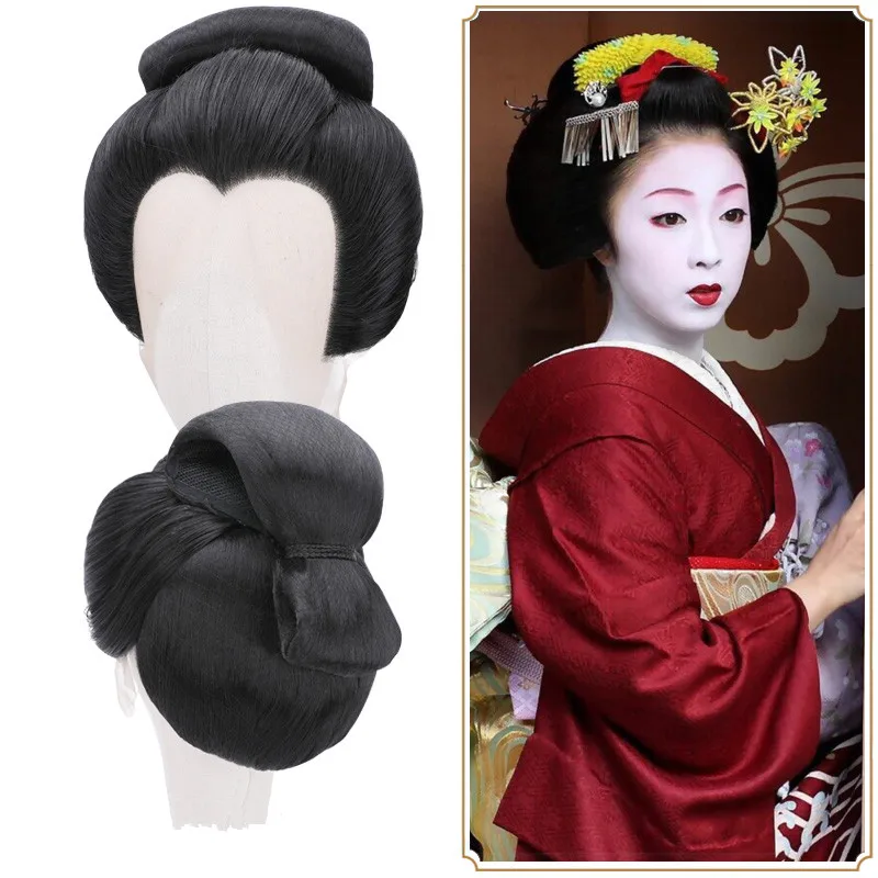 Top-Quality-Black-Geisha-Hair-Product-Women-Japanese-Kimono-Accessories ...
