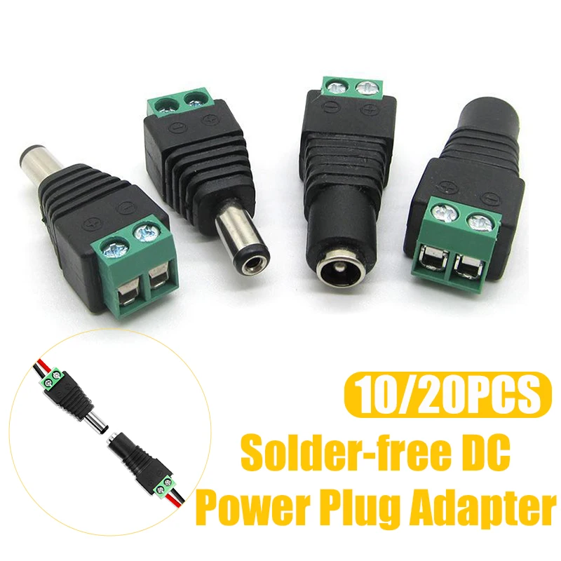 5-10pairs-Female-And-Male-DC-Connector-2-1x5-5mm-Power-Plug-Adapter ...