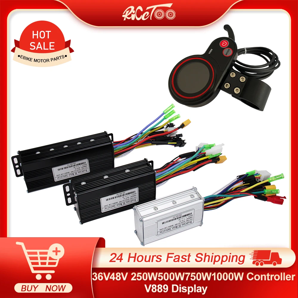 26a 30a Ebike Sinewave Controller 250w 350w 500w 750w 1000w 36v/48v ...