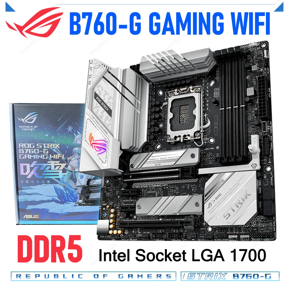 LGA-1700-Motherboard-ASUS-ROG-STRIX-B760-G-GAMING-WIFI-6E-DDR5-USB-3-2 ...