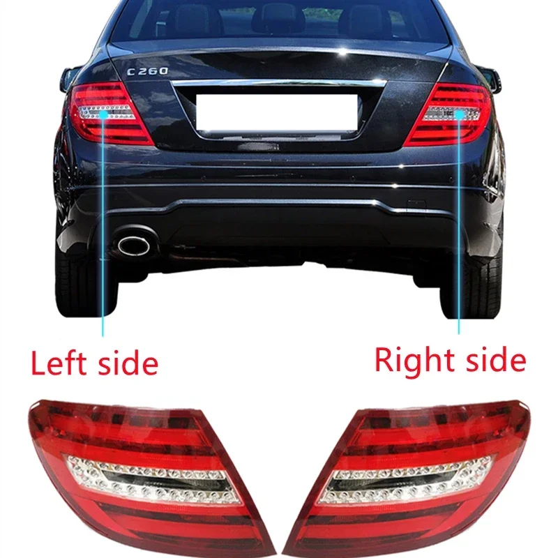 For-Mercedes-Benz-C-CLASS-W204-2011-2012-2013-2014-LED-Rear-Taillight ...