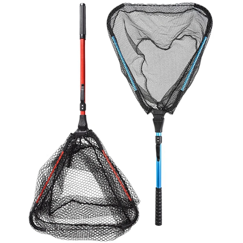 80CM-Collapsible-Fishing-Nets-Pole-Triangle-Folding-Landing-Net ...